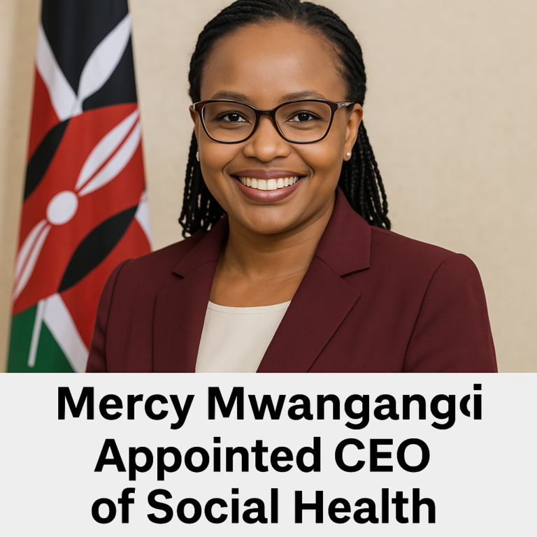 Mercy Mwangangi Appointed CEO of Social Health Authority (SHA)
